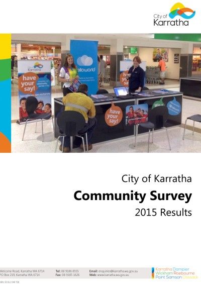 2015 Community Survey results summary | City of Karratha