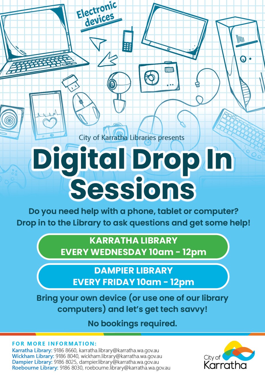 Digital Drop In Sessions - Karratha | City of Karratha