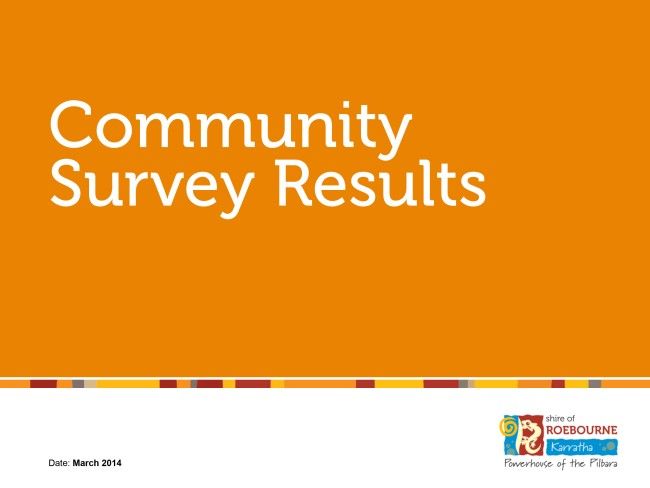 Community survey results | City of Karratha